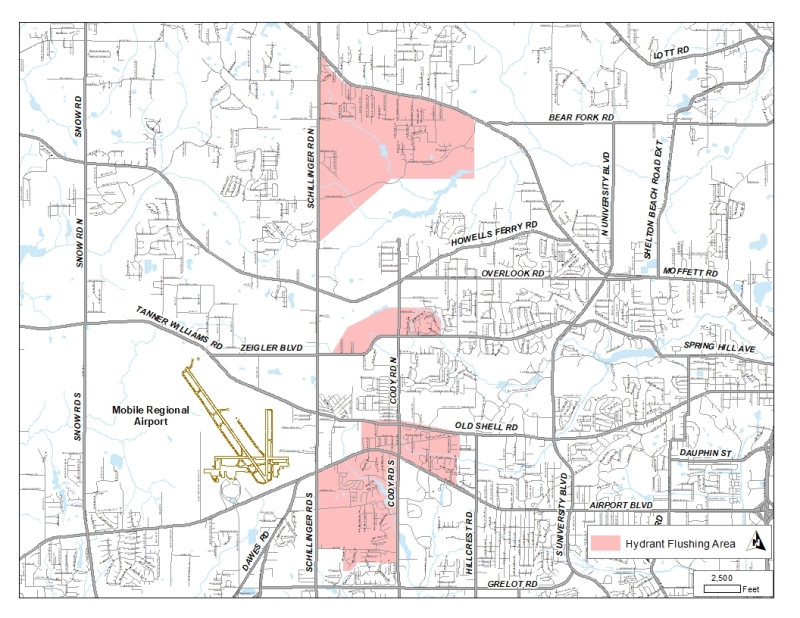 Late July Hydrant Flushing Locations